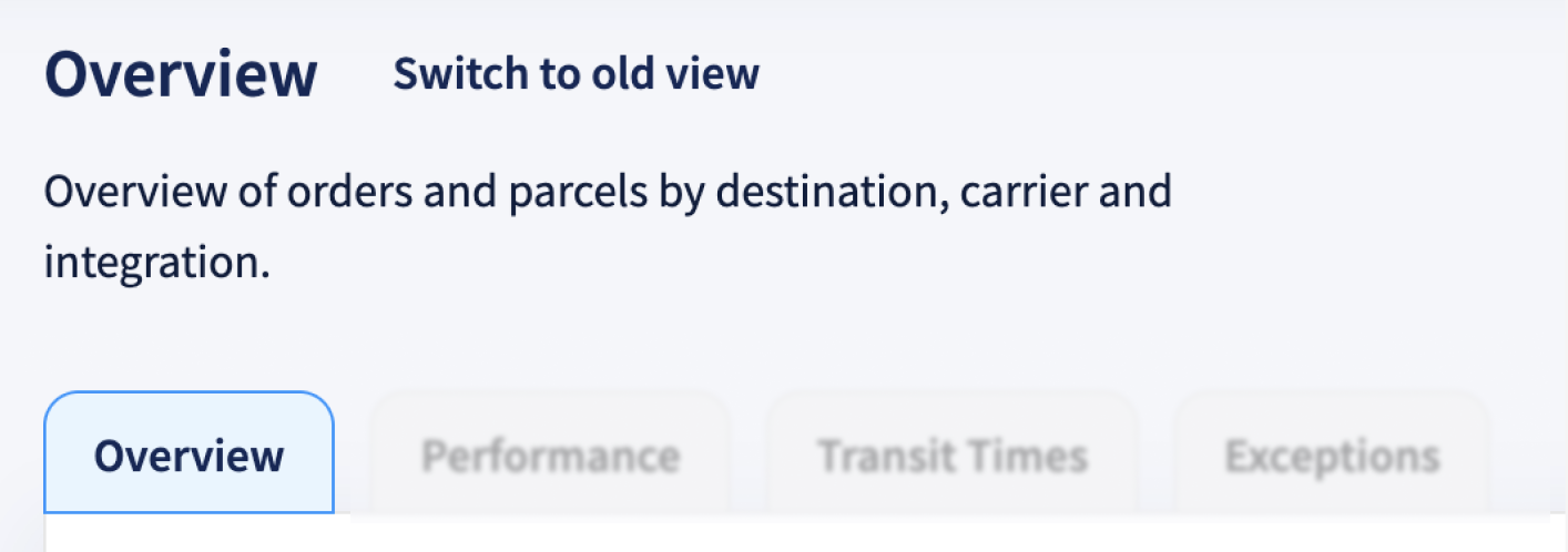 Analytics: Shipping Overview – Sendcloud Help Centre